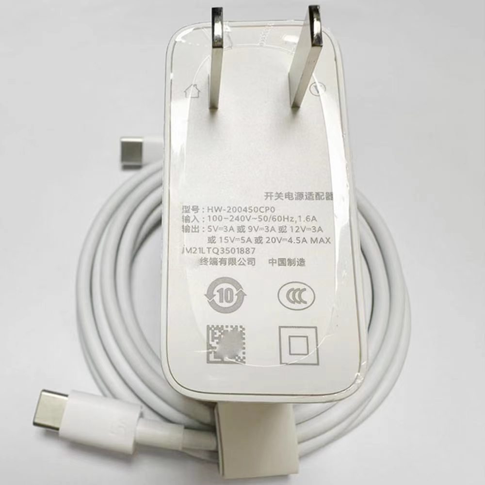 対応型番:HW-200450CP0 90W USB-C 対応機種:For Huawei MateBook X Pro 2022 MRG-W56 修理交換用電源の充電器 パワー:90W 入力:100-240V 50-60HZ コネクタ形状にご...