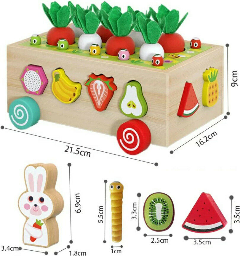 【アップグレード版早期発育おもちゃ】6歳以上ウサギ1匹、ニンジン8匹、かわいい虫10匹、フルーツ12個が入っています。 アクセサリーは巧 妙に設計され、おもちゃの車に配置されています。 にんじん、うさぎ、虫、果物集め、カートゲームなどが楽し...