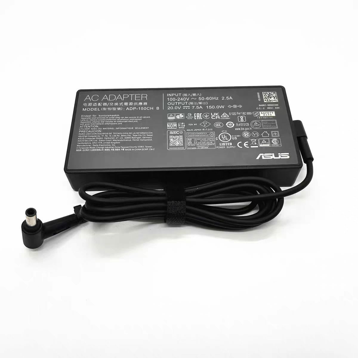 商品名 Asus 150W 薄型電源アダプター 型番 ADP-150CHB INPUT 100-240V 50/60HZ OUTPUT 20V 7.5A 150W DCコネクタ 丸型 外径約6.0mmФ　内径3.7mmФ (センター1ピン)...