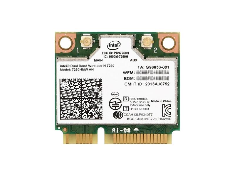 ●商品説明 　 商品名 Intel Dual Band Wireless-N 7260 + Bluetooth メーカー インテル 型番 7260HMW AN サイズ 26.80 mm×30.00 mm インターフェース PCI Expre...