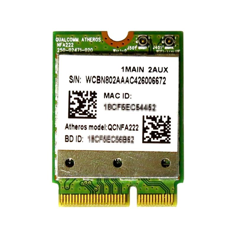●商品説明 　 商品名 Atheros QCNFA222 AR5BWB222 メーカー Atheros 型番 QCNFA222 サイズ 22.00 mm×30.00 mm インターフェース M.2 Network Standard 802....