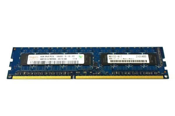 商品情報 No.304155096-5098メーカーHynix商品名 型番・型名4GB PC3L-10600E ECC UDIMM Z200/Z400等対応 (Hynix) ※N8102-417仕様ECC対応4GBメモリ、2Rx8 PC3L...