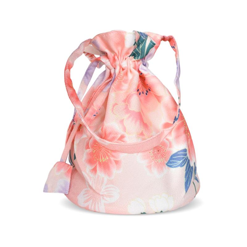 浴衣 バッグ 巾着 着物 和装 手提げバッグ かわいい 袴 巾着 和装小物 巾着袋 和柄 卒業式 成人式 結婚式 花火大会 七五三 夏祭り お正月に お祭り 手提げ 大人 子供 小銭入れ 小さい 布 スマ和風の柄が入った巾着バッグは、普段使...