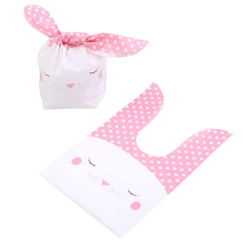 (moin moin) うさぎ ビニール ギフト ショップ 袋 13.5×22cm 50枚入サイズ：幅13.5×高さ22cm×マチ6cm 　入数：50枚貰って嬉しいかわいいうさぎのレジ袋、ビニール袋。ラッピングやプレゼント包装にオススメです...