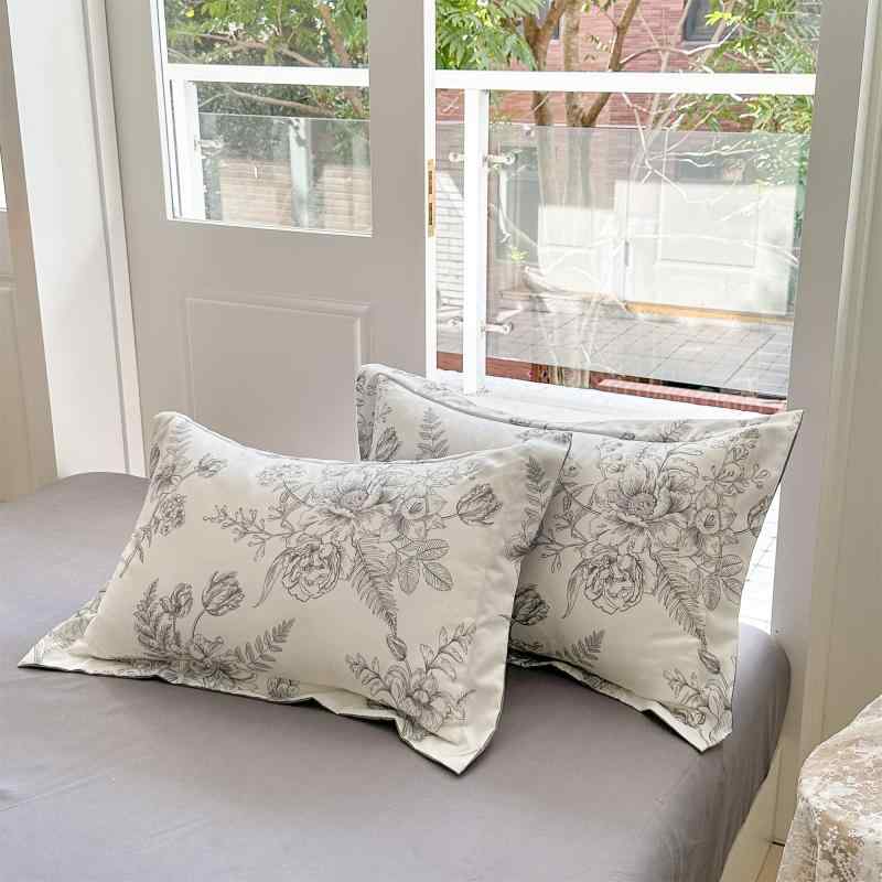 BUKAROOM 布団カバー 花柄 掛け布団 寝具 おしゃれ ダブルファスナー （単品販売）