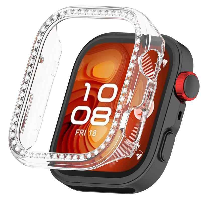CIOODDW for Huawei Watch Fit 4 Pro ケース ダブルダイヤモンド キラキラ 超簿軽量 PC素材 耐衝撃 装着簡単 huawei watch fit4 pro 対応 可愛い 傷防止 簡単に取り付け・取 全面保護...