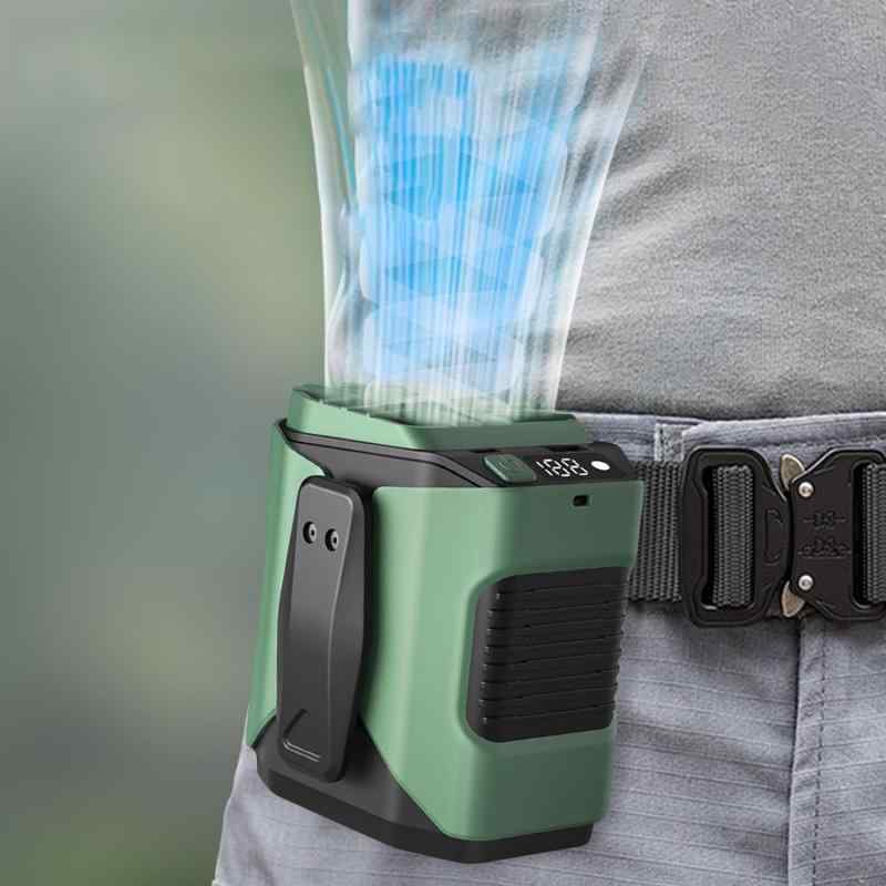 MACOLAUDER 腰掛け扇風機 腰につける 100段階調節 6000mAh ベルトファン ウエストクーラー 腰掛けファン 携帯扇風機 usb充電 アウトドア/工事/屋外作業/旅行 配達員 宅配便 ワークマン 静音 瞬間冷【100段階の風...