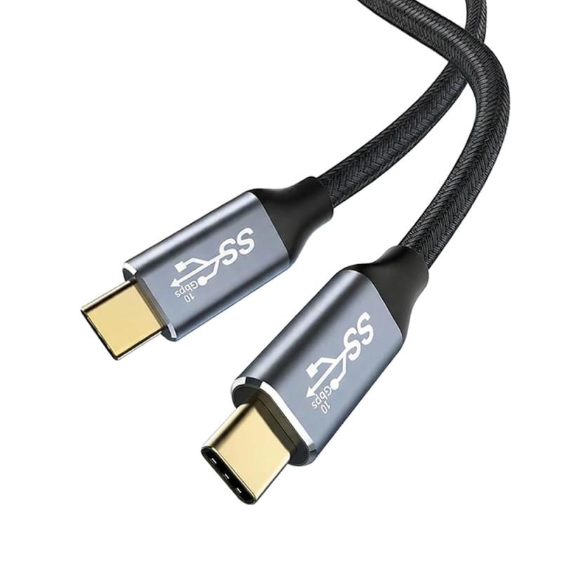 USB C ケーブル Type-C ケーブル PD対応 100W急速充電 USB 3.2 Gen2標準 10Gbpsデータ転送 ナイロン編み パソコン、タブレット、スマートホン、MacBook Pro/Air、Galaxy S25/S24、...