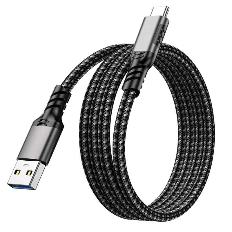 USB-A to USB-C ケーブル USB Type Cケーブル【10Gbpsデータ転送 60W急速充電】 USB3.2 Gen2標準 高耐久ナイロン編み Nintendo Switch、Xperia、AQUOS、Galaxy、Pixe...