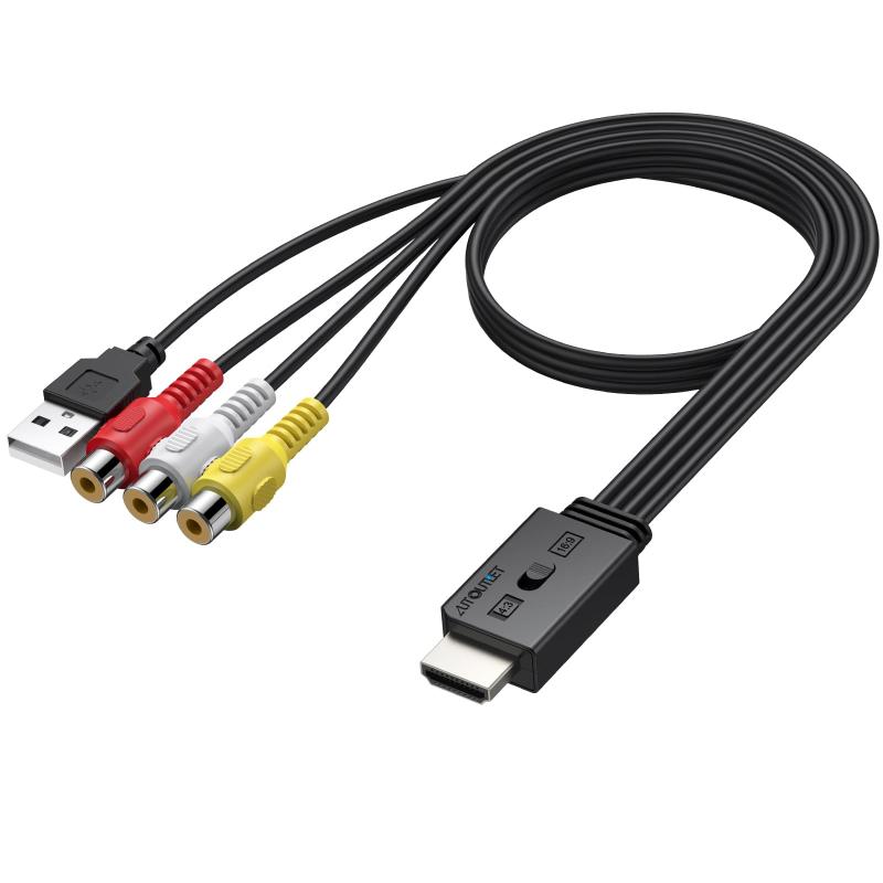 AUTOUTLET HDMI コンバーター 1080P AV to HDMI コンバーター1