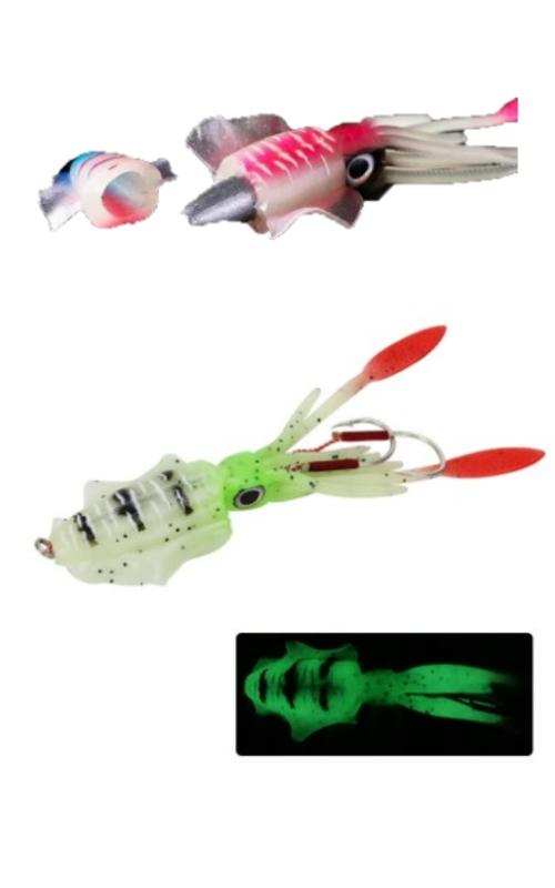 La kukuna イカ型メタルジグ ソフトルアーとメタルジグの融合 新感覚のジグ ジギング ブリ 真鯛 ヒラメ シーバス 青物 根魚・イカ型ソフトルアーの胴体に60gシンカーを内蔵した新型ジグです。・水中では、本物のイカが泳いでいるかのよ...