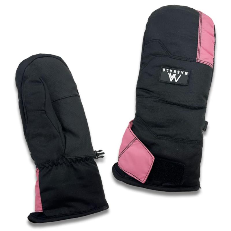 [マシャロ] スノーグローブ レディース MSG-723 PINK Sミトン型レディーススノーグローブ。シンプルなカラー＆デザインで4カラー展開。＊内部五本指構造で、手にフィットしやすく蒸れにくい。＊紛失を防止するジョイントパーツ付き。＊中...