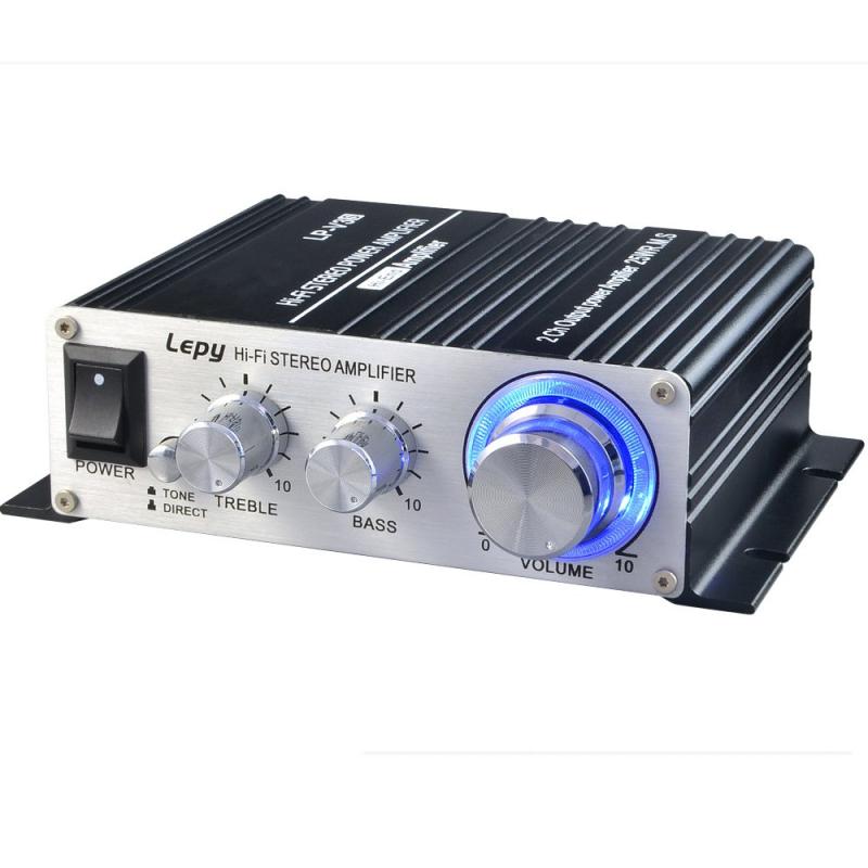 PolarLander Digital LP-V3 Hifiステレオパワースピーカーアンプ音楽レシーバー3.5mmオーディオ音楽スピーカー、携帯電話コンピュータ用積み過ぎ、短絡、過熱保護機能を使って。高音、低音、音量調節があります。電源スイ...