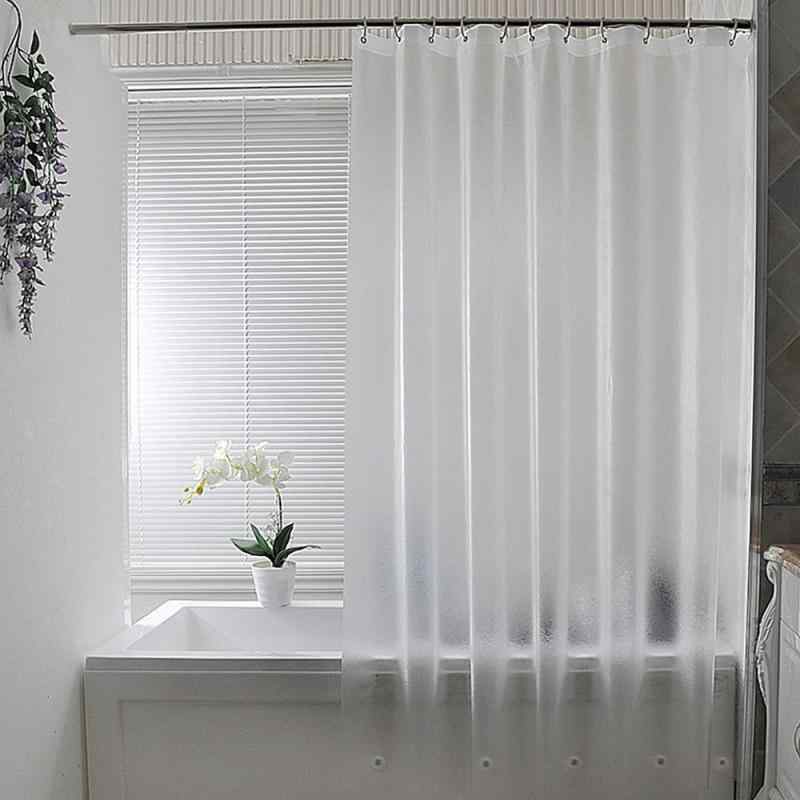 AooHome 防カビ シャワーカーテン 透明 90/120/150/180/200/220cm 防水 バスカーテン ユニットバス 浴室 間仕切り 北欧 クリア 清潔 フック付き 取付簡単