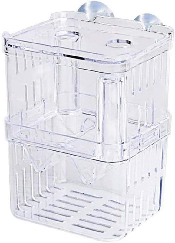 ANGAOU 多機能 魚 繁殖隔離ボックス 水槽 孵化 産卵箱 水族館アクセサリー 金魚