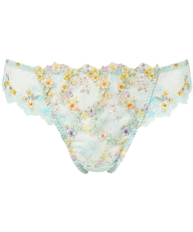 [ウイング/ワコール] Tバックショーツ Wing Lesiage PB2120とペア【2120シリーズ】 はきこみ丈あさめ PF2122 レディース【ペアコーデが楽しめる】ブラ（PB2120）とペアのデザインで、フロントは透け防止の裏打ち...