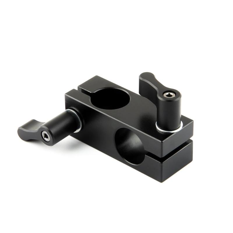NICEYRIG カメラロッドクランプ 15mmロッドサポート 直角90度 アルミ合金製 軽量 DSLR装備 蝶ナット付き -039【優れた機能】 この15mmロッドクランプの優れた機能の1つとして、ビデオリグなどの動画機材では一般的な15...