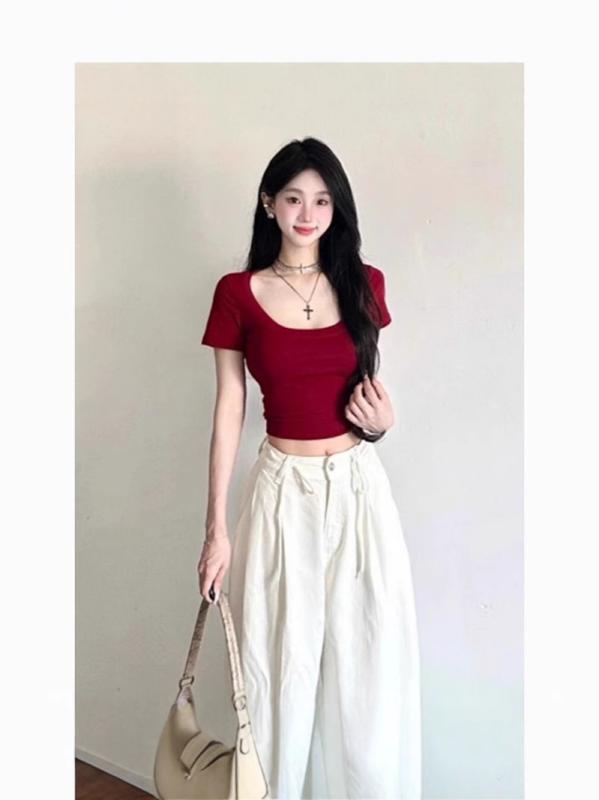 ・カテゴリ: Tシャツ・スタイル: 潮流風・主な素材: ポリエステル90-95%・主な素材2: スパンデックス30%以下・柄: 無地・袖丈: 短袖・加工: ノーアイロン・フィット: スリムフィット・着丈: 短め（40-50cm）・ネックライ...
