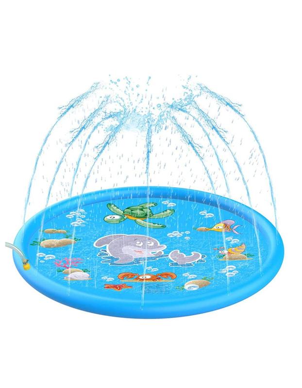 [リトルスワロー] ウォータープール 屋外プール 家庭用プール 子供用プール 噴水プール 噴水マット キッズプールの外周から噴水が噴き出るPVCプールです。熱い夏の一時をお子様達と涼しく遊ぶのに絶好のアイテムです。噴水の高さは蛇口につないだ...