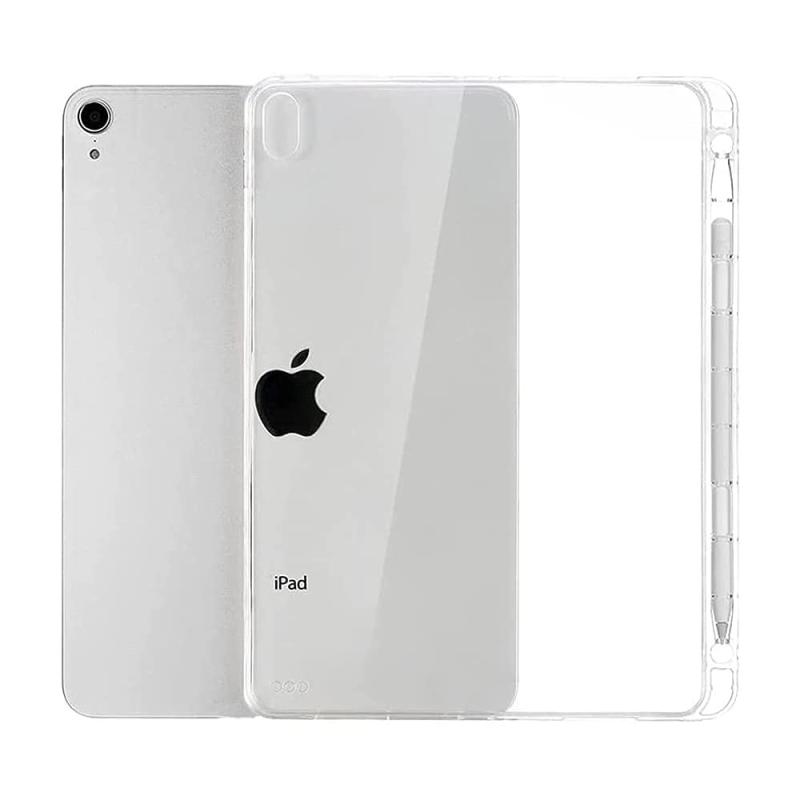 LANHOMEX For iPad Mini 7(A17 Pro)タブレットケース8.3インチ,透明TPU，iPad Mini 第7/6世代(2024/2021)専用ケースカバー，Apple Pencil収納可能，柔らかく、耐衝撃性、滑り止...