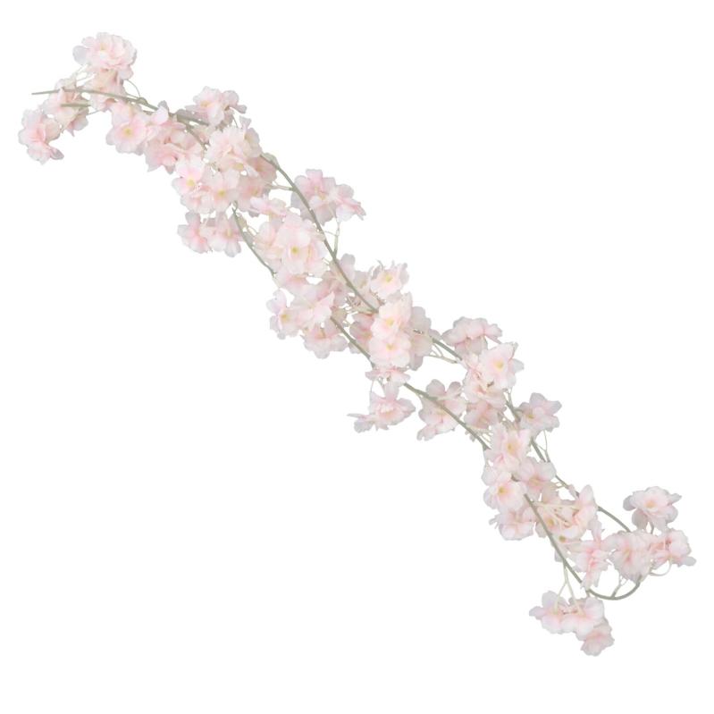 VORCOOL 桜 造花 籐装飾 18インチ シミュレーション桜の花 ウェディングパーティーやホームデコレーション用 フェイクフラワーラタン 1個セット高品質な人工桜籐装飾：VORCOOLブランドの1個入り人工桜籐は、自然な色合いと満開の花...