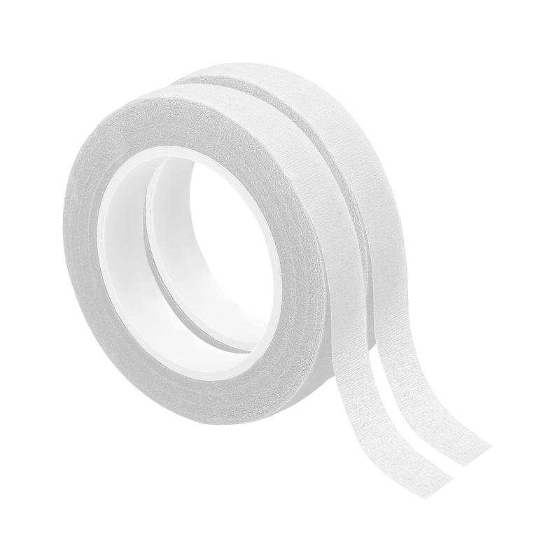 PATIKIL フローラルテープ 1/2 " x 30ヤード / 12mm x 30m ブーケの茎を包むための2本パックの花包装用粘着テープ ホワイト素材：クレープペーパー；幅：12mm / 1/2インチ；長さ：27メートル / ...