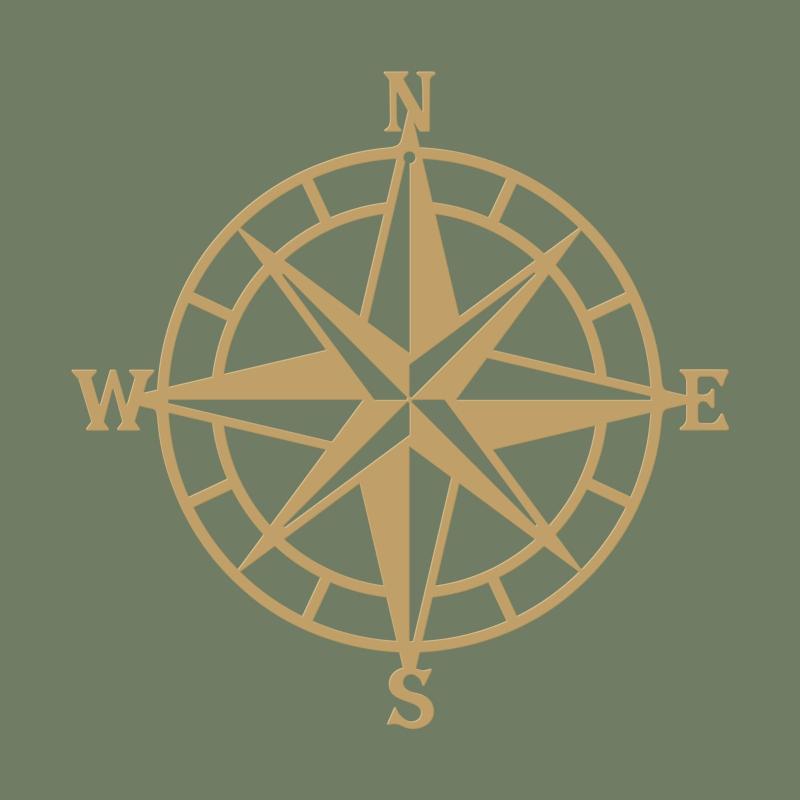 ESTART 11 Inches Metal Decorative Nautical Compass Wall Decor, Living Room Bedroom Office Porch Garden Patio Signs Wall ...