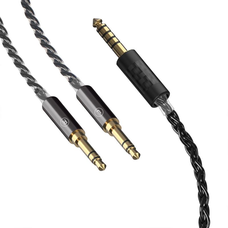 Linkidea アップグレード オーディオ ケーブル、Hifiman Sundara、Ananda、Arya、HE400SE、HE4XX、HE-400i、DENONs AH-D600 AH-D7200 6N OCC 4.4mm からデュア...