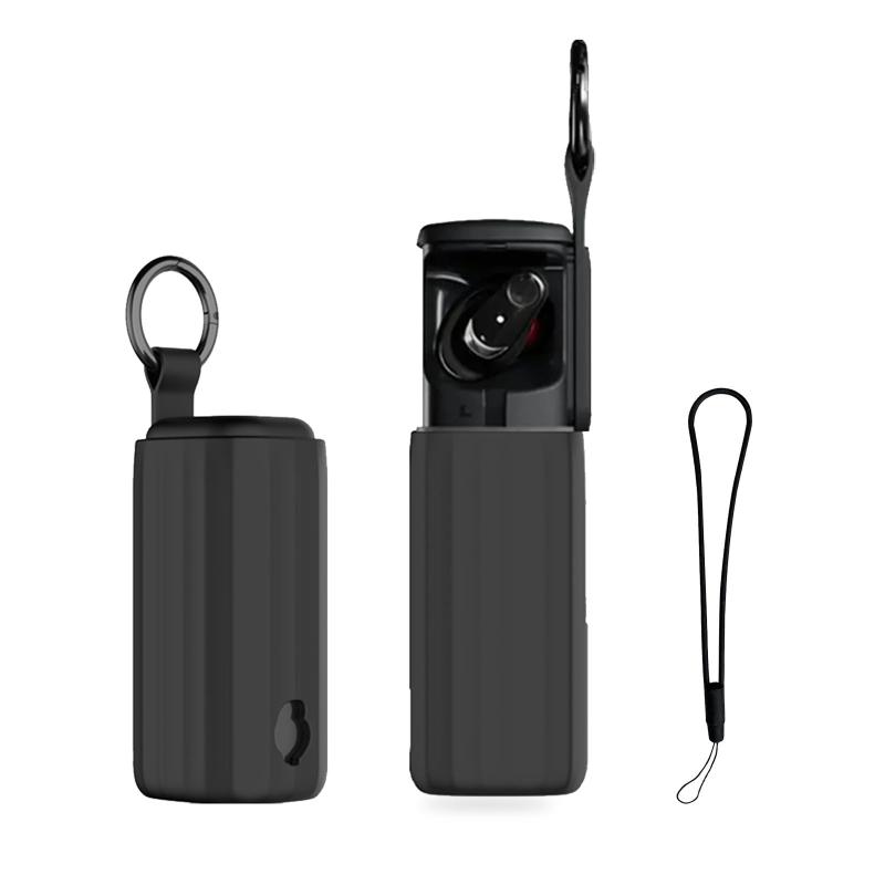 For Skullcandy Method 360 ANC 用 ケース カバー KONXISA ワイヤレスイヤホンケース シリコン素材 耐衝撃 防水防塵 ウォッシャブル （カラビナ付き+ストラップ付き ） 着用しやすい 装着充電可能 持ち【...