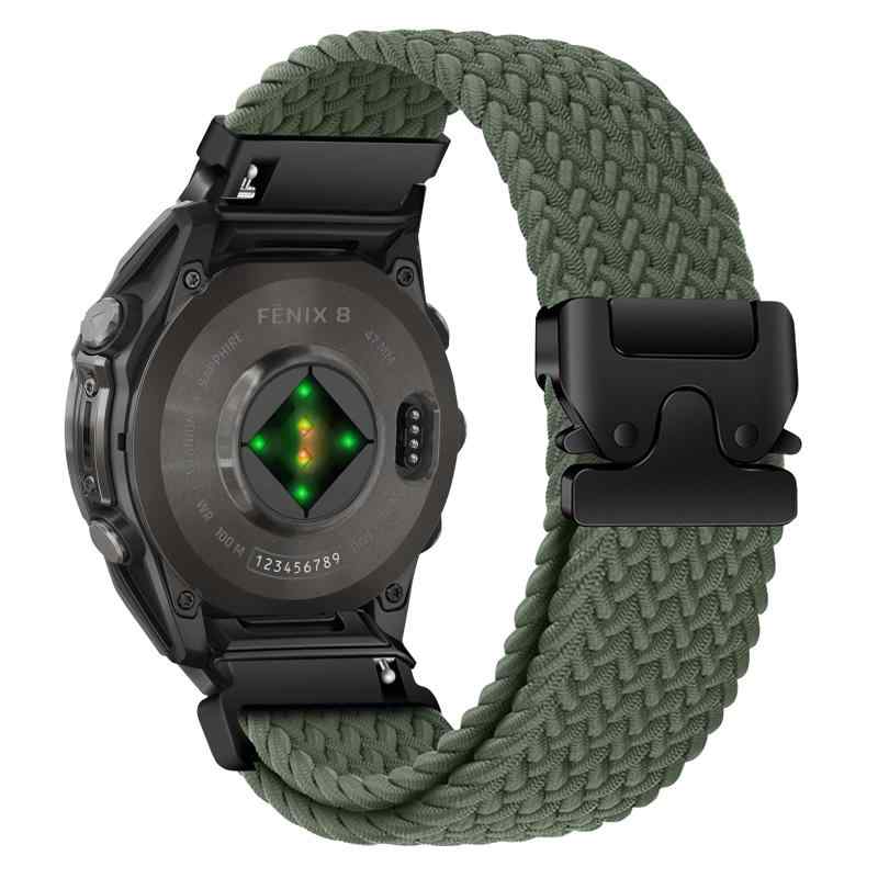 [ShinKin] 22mm Quickfit バンド Garmin quatix 8/Tactix 8/Fenix 8 47mm /Garmin Forerunner 970/965 / Approach S62/S60 対応 ナイロン ...