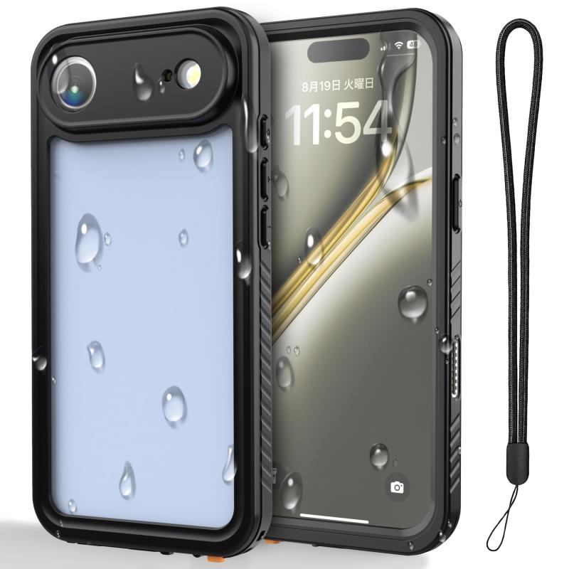 【CellBeat】 iPhone 17 防水ケース 【IP68認証 &amp; MIL規格耐衝撃｜超強力MagSafe対応】 IP68完全防水・防塵 MIL-STD-810H耐衝撃 360°全面保護 強力N52マグネット 水中撮影可能 ス...