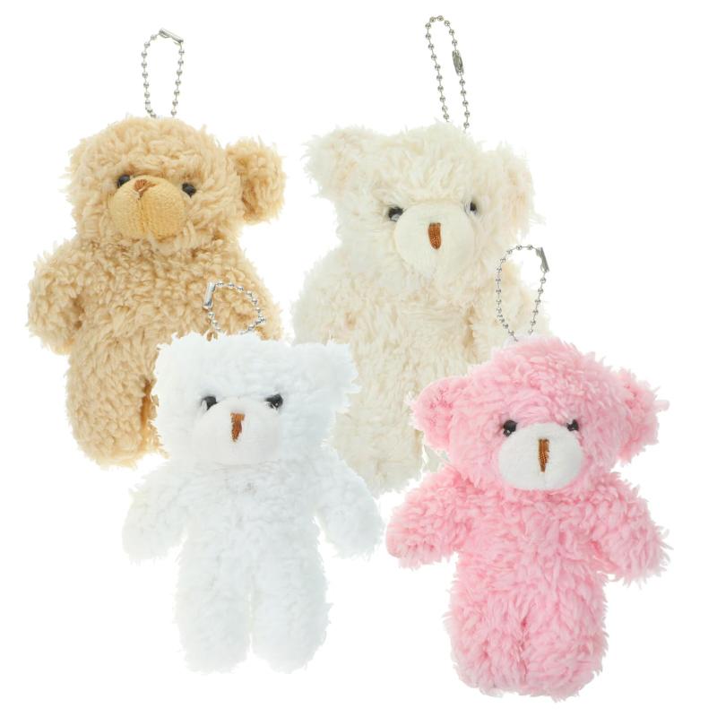 CALLARON キーホルダー クマぬいぐるみ おしゃれ かわいい 小さいぬいぐるみセット バッグチャーム 女の子 記念品 景品 クリスマス 贈り物 プレゼント🧸クマぬいぐるみキーリングの全長約11cm 、重さ110g。可愛...