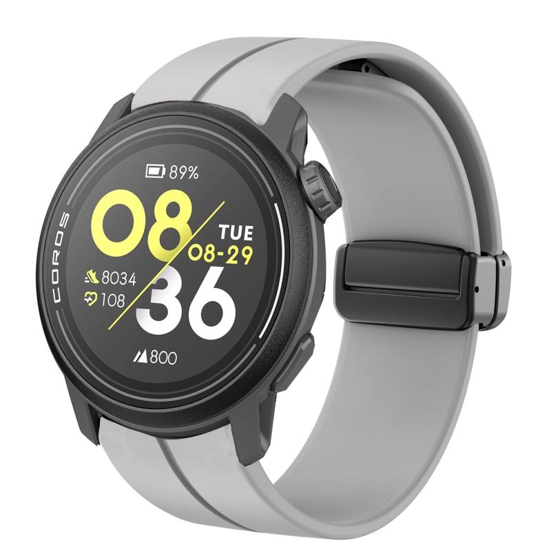 [Lamshaw] for COROS PACE 3 バンド, スポーツ シリコン 磁気クラス 交換バンド 長さ調節バンド 幅20mm/22mm交換ベルトストラップ COROS PACE 3 / APEX 2 Pro/APEX Pro/AP...
