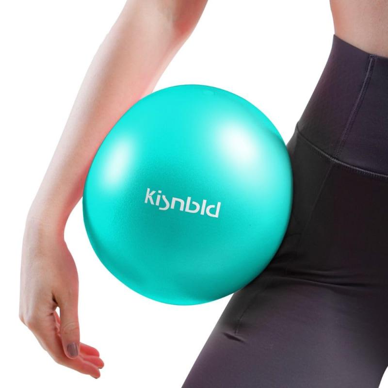 kisnbldピラティスボール23cm バランスボール アンチバースト &amp; スリップ耐性トレーニングボールール 安定性 フィットネス 理学療法 ストレッチ 体幹筋力トレーニング 自宅ジムやオフィス- 丈夫で非毒性のPVC素材で作られ...