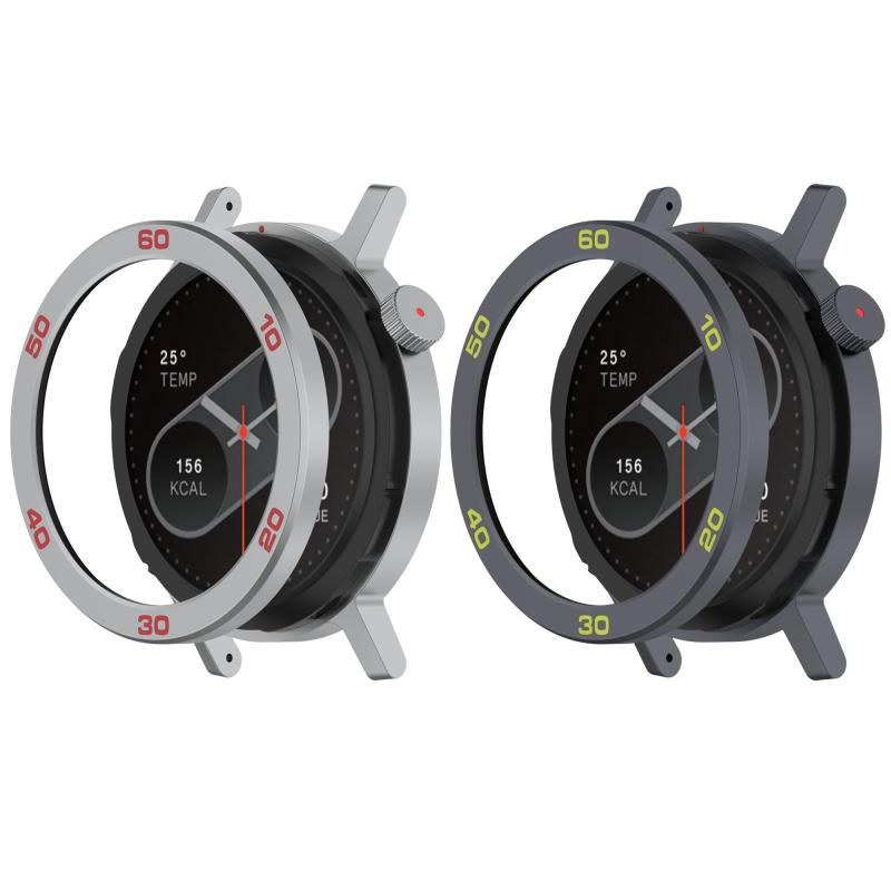 RuenTech適用CMF Watch Pro2ベゼル メタルベゼル + 強化ガラスフィルム スクリーンプロテクター ベゼルリング 強化金属 フレーム 保護カバー 耐衝撃 傷防止 交換ベゼルリング 取付簡単 CMF By Nothing 【...