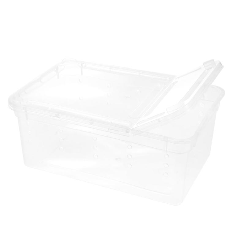 CORHAD 軽量携帯用爬虫類給餌ボックス 7.48×4.96×3.15インチ 通気孔付き チック製 トカゲ ヤモリ スコーピオン クモ カメ用昆虫飼育ケース多用途ペット対応：この昆虫給餌箱はカメ、クモ、ヘビ、スコーピオン、ヤモリ、カブトム...