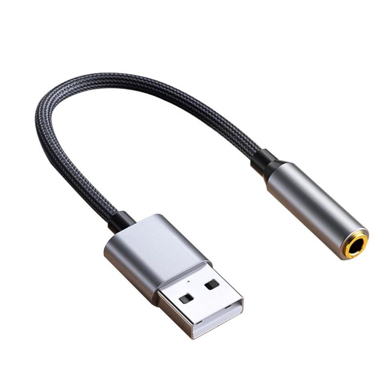 LUYING USB オーディオ 変換アダプタ 外付け サウンドカード 4極（TRRS）3.5mmミニジャック変換ケーブル Windows/Mac OS/PS4/Chromebook等対応 20cm【ヘッドホン·マイク端子一体】ただ一つのU...