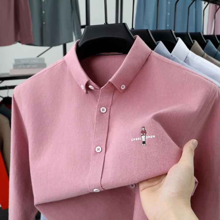 ・主な素材: 綿96%以上・スタイル: ベーシック・タイプ: 開襟・フィット: ルーズ・カラー展開: ベージュ、レッドブラウン、ネイビー、ブルーグリーン、グリーン、ピンク、ホワイト、ライトブルー・サイズ展開: M、L、XL、2XL、3XL、...
