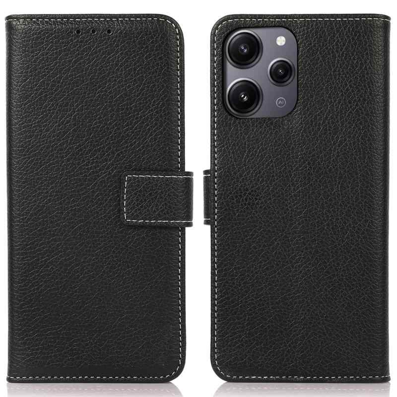 for Redmi 12 5G ケース 手帳型 レッドミ 12 5G 財布型 高級PUレザー カード収納 大容量 3枚 横置きスタンド機能 内蔵マグネット開閉式 耐衝撃 全面保護 シンプルカバー ハンドメイド 汗や指紋防止for Redmi...