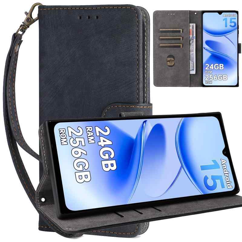 For Oukitel C61/C61 Pro スマホケース手帳型 防汚 おしゃれ Oukitel C61手帳型ケース耐摩耗 Oukitel C61 Pro ケース手帳型 手提げストラップ 手作財布型携帯カバー 手触りが良い 衝撃吸収 Sh...