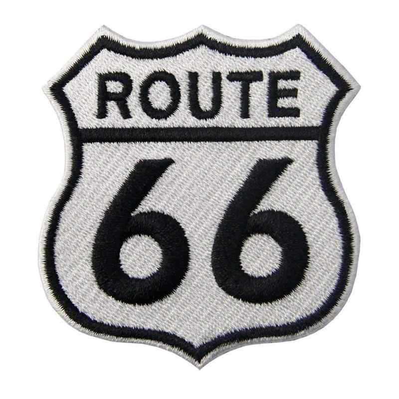 ルート66ハイウェイ道路標識刺繍のバッジのアイロン付けまたは縫い付けるワッペンシングルサイズ：6.4 * 6.9 センチ。100%刺繍背面処理：超強い熱接着剤、いかなる生地にアイロンをかけたり、縫ったりできる。しかも、素晴らしい耐水性があり...