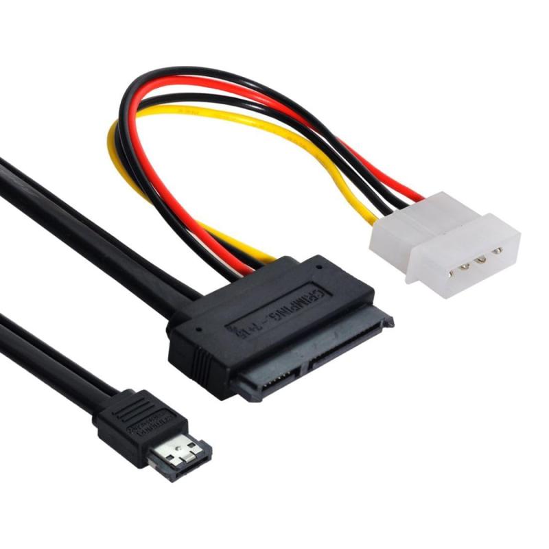 chenyang eSATAp Power ESATA コンボ - SATA 22ピン &amp; IDE 4ピン 5V 12V 3.5 2.5ハードディスクデータケーブル用