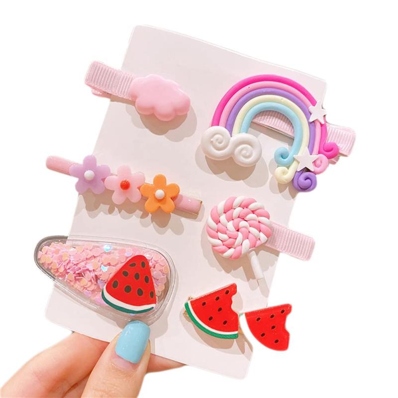 ヘアクリップ 前髪クリップ ヘアアクセサリー フルーツヘアークリップ かみどめ かわいい おしゃれ 誕生日 プレゼント素材：樹脂、メタル、そのほかベビーから大人キッズ向けの可愛いいお花、果物などカラフルのヘアクリップです。髪の毛柔らかくて少...