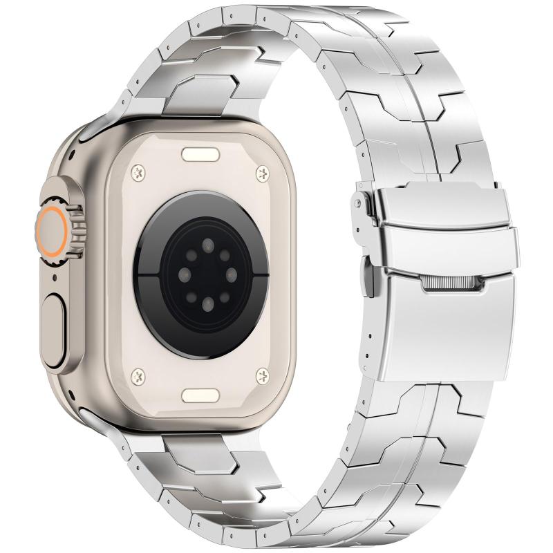 BinGeLi コンパチブル Apple Watch バンド 49mm 46mm 45mm 44mm 42mm アップルウォッチ バンド スポーツ 交換用 ベルト チタン合金 耐衝撃 メンズ 防水 防汗 Watch Ultra3/2/1 S...