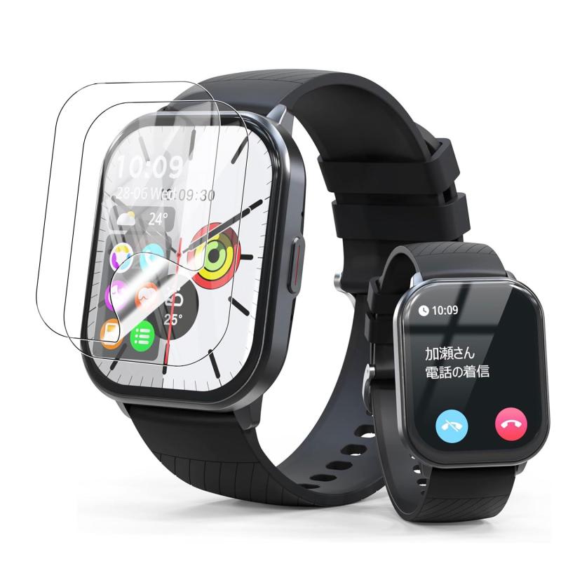 For VANBOKEE スマートウォッチ 2.01インチ超大画面 保護フィルム【YCJDP 2024新登場強化モデル】液晶保護フィルム 高い透明度(反射低減) 水や油に強い 指紋防止 柔軟 TPU製 (2枚セット)⌚【対応機種】：VANB...