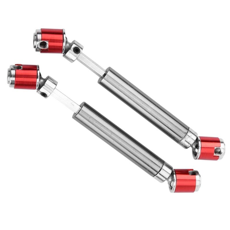 ユニバーサルドライブシャフト 2個 CVD 110-155mm 鋼製 丈夫 退色しにくい SCX10 CC01 D90 D110 RCクローラーに適用 RCカーアクセサリー【SCX10、CC01、D90、D110対応】このRCドライブシャフ...