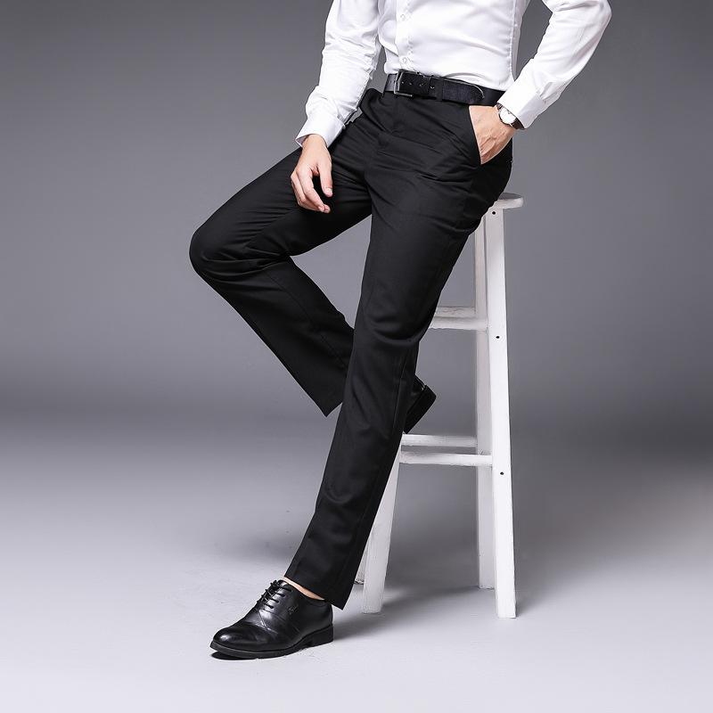・スタイル: ビジネススーツ・パンツ形状: ストレート・主な素材: ポリエステル78%・適用シーン: 通勤・仕上げ: ノーアイロン・デザイン詳細: ポケット・カラー展開: グレー、ブラック、ダークネイビー、ネイビー、ワインレッド・サイズ展開...