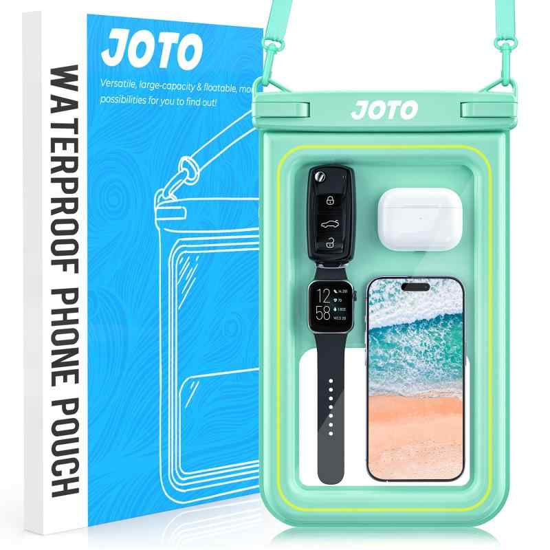 JOTO 防水スマホケース 水に浮く 大容量ドライバッグ IP68認定 完全防塵と防水 お風呂 海 プール 温泉 首掛け式 対応機種：iPhone 17 16 15 14 13 12 Mini Pro Max Huawei Xperia a...