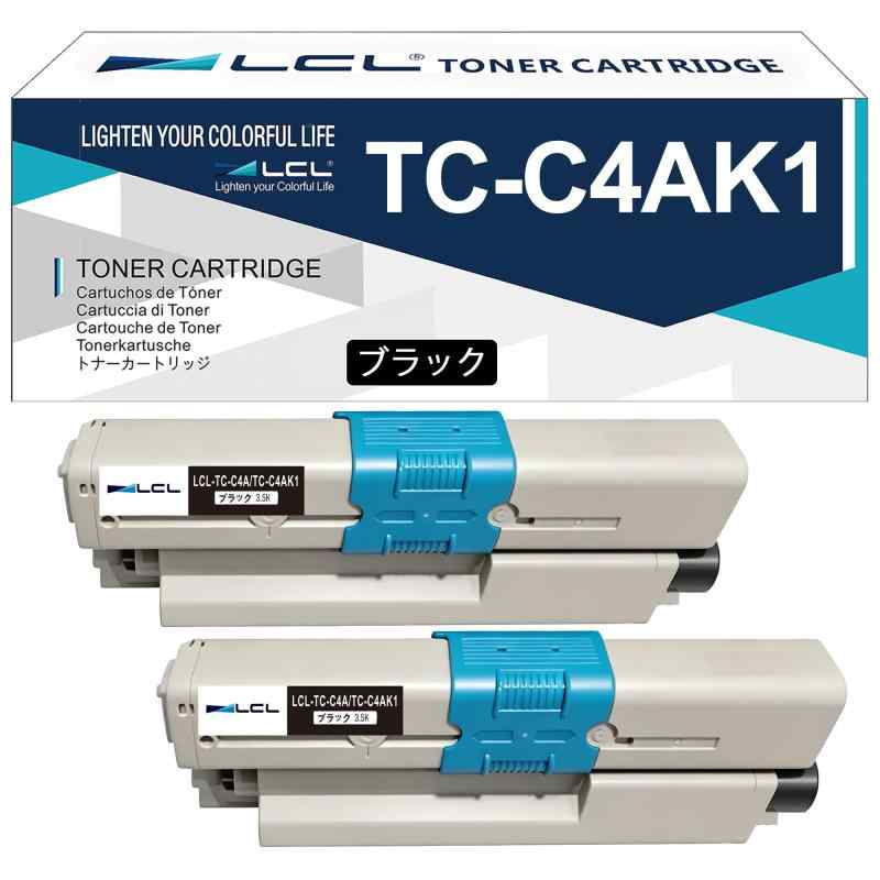 LCL OKI用 TC-C4A TC-C4AK1 互換トナーカートリッジ (2パック ブラック) 対応機種:OKI C332 /MC363/C332dn/MC363dn/C332dnw/MC363dnw【購入注意】間違った商品が購入されるこ...