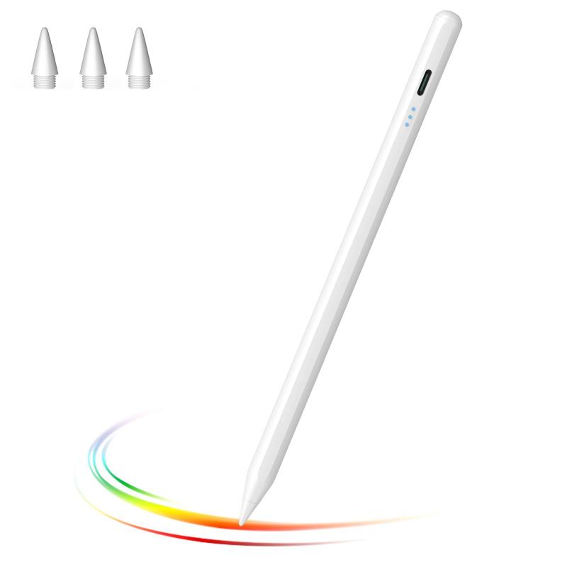 iPad ペンシル 2018年~2025年i Pad対応 アップルペンシル Mixoo iPad タッチペン 極細 パームリジェクション/超高感度/磁気吸着/傾き感知付き Type-C急速充電 スタイラスペン 軽量 耐摩 学生 筆記 絵を【...